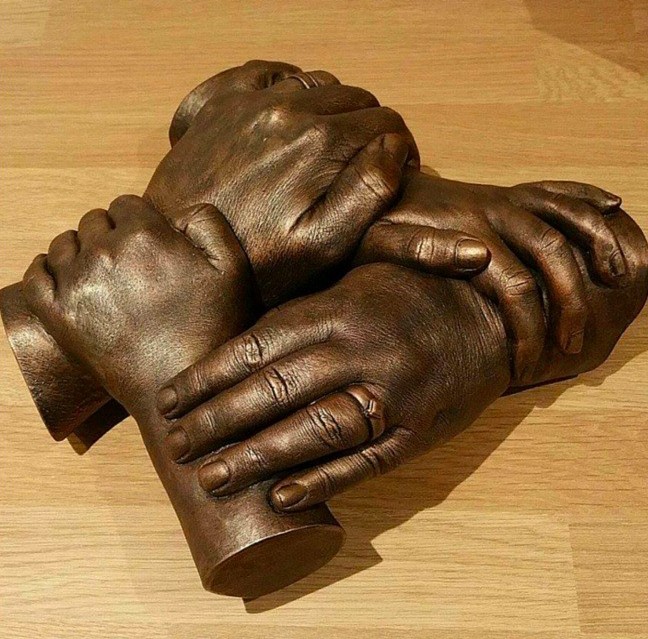 Couple Hand Casting Near Me | Family Hand Casts in Fife